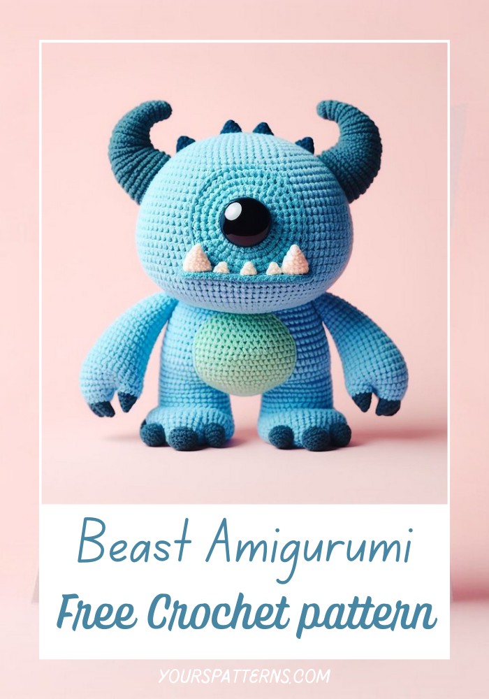 Beast Amigurumi Crochet Step By Step Pattern - Yours Patterns