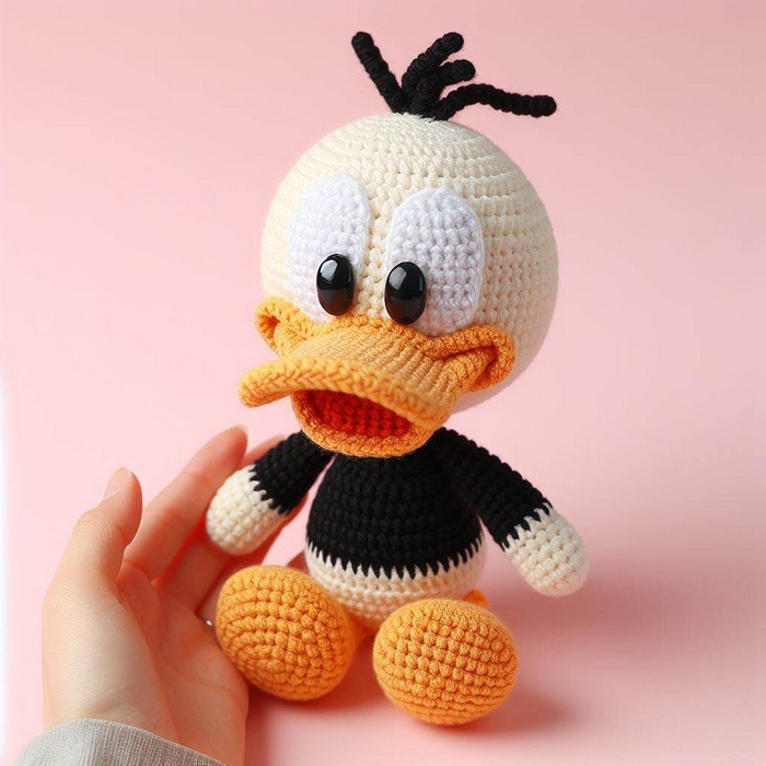 Crochet Daffy Duck Amigurumi Idea - Yours Patterns