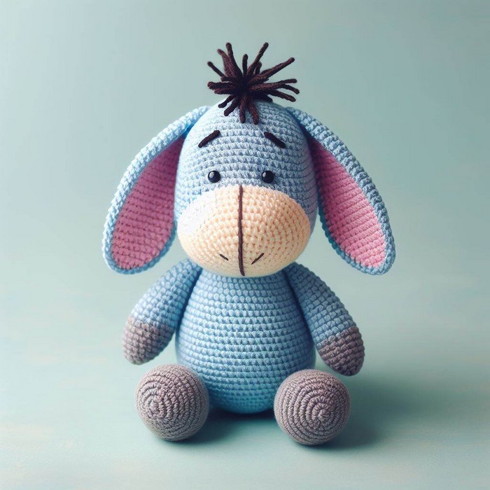 Crochet Eeyore Amigurumi Idea - Yours Patterns