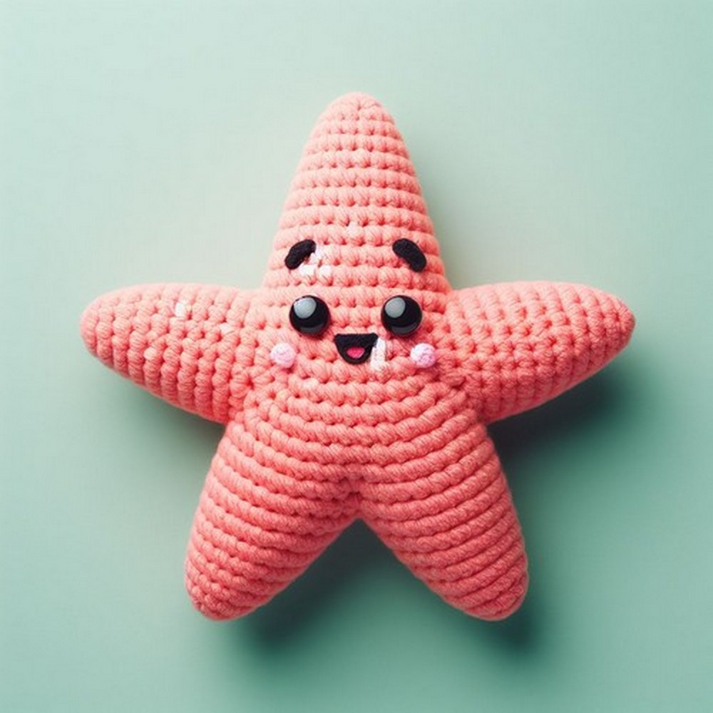 Patrick Star Amigurumi Crochet Step By Step Pattern - Yours Patterns