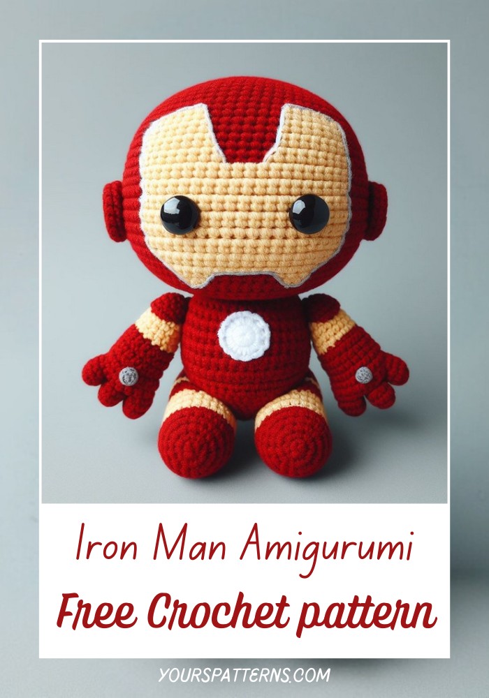 Iron Man Amigurumi Crochet Step By Step Pattern - Yours Patterns