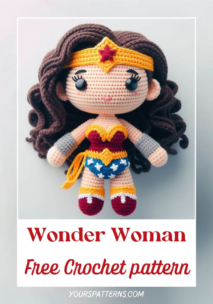 Wonder Woman Amigurumi Crochet Step By Step Pattern - Yours Patterns