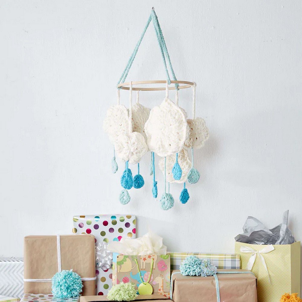 Cloudy Day Crochet Mobile Pattern For Hours Of Play - Yours Patterns