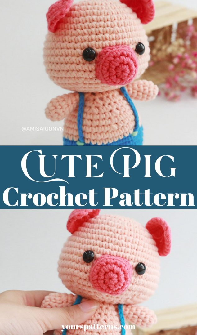 Crochet Pig Patterns For Kids - Yours Patterns