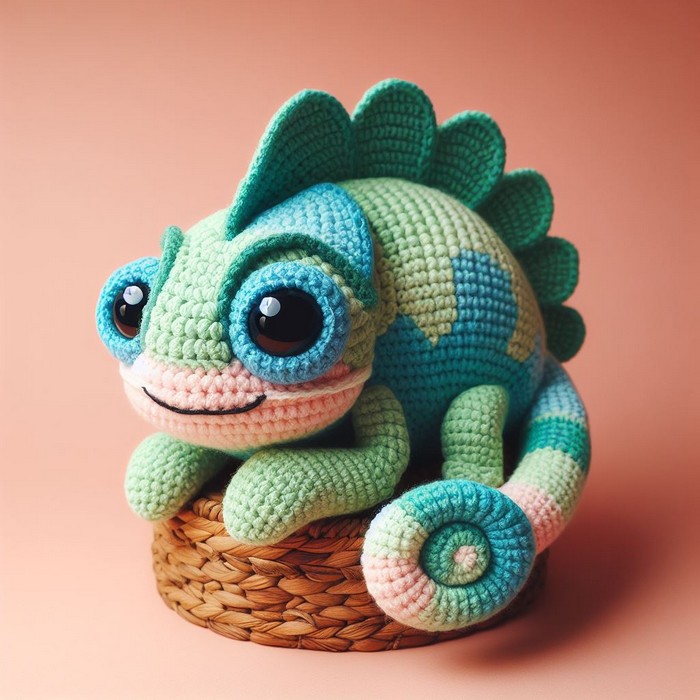 Crochet Charming Chameleon Amigurumi Idea - Yours Patterns