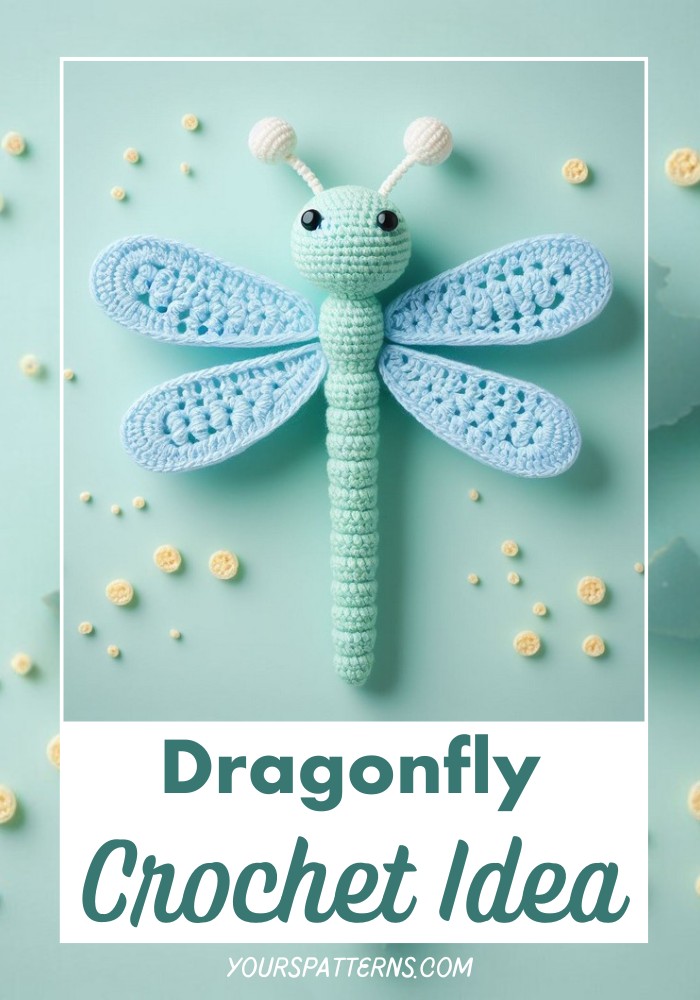 Crochet Dainty Dragonfly Amigurumi Idea - Yours Patterns