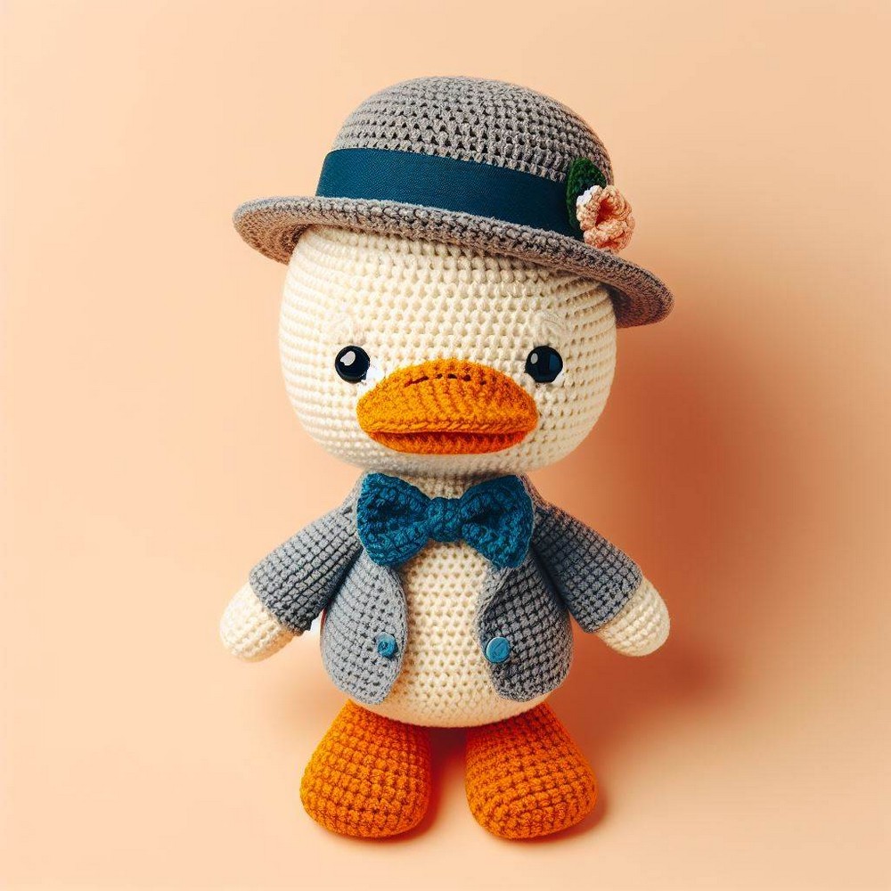 Crochet Dapper Duck Amigurumi Idea - Yours Patterns