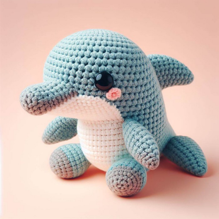 Crochet Dazzling Dolphin Amigurumi Idea - Yours Patterns