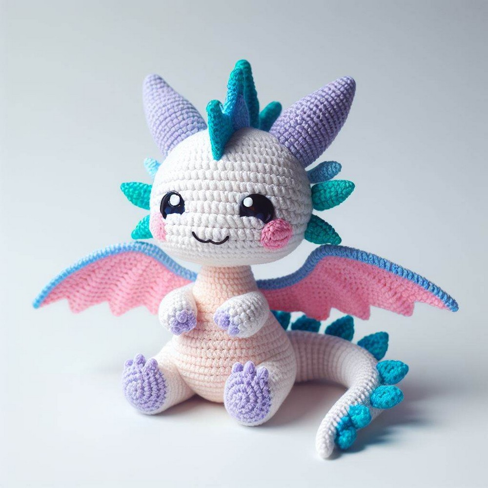 Crochet Dreamy Dragon Amigurumi Idea - Yours Patterns
