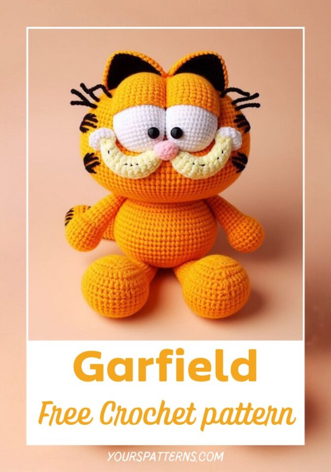 Crochet Garfield Amigurumi Idea - Yours Patterns