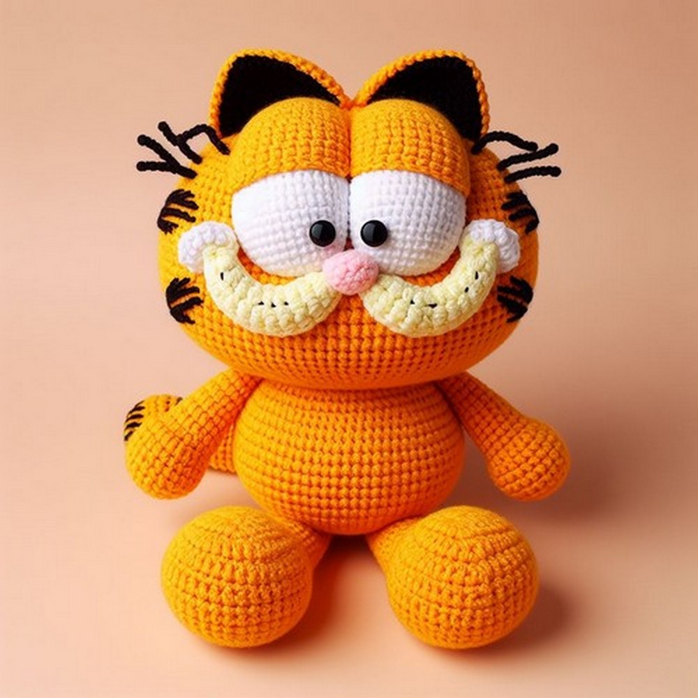 Crochet Garfield Amigurumi Idea - Yours Patterns