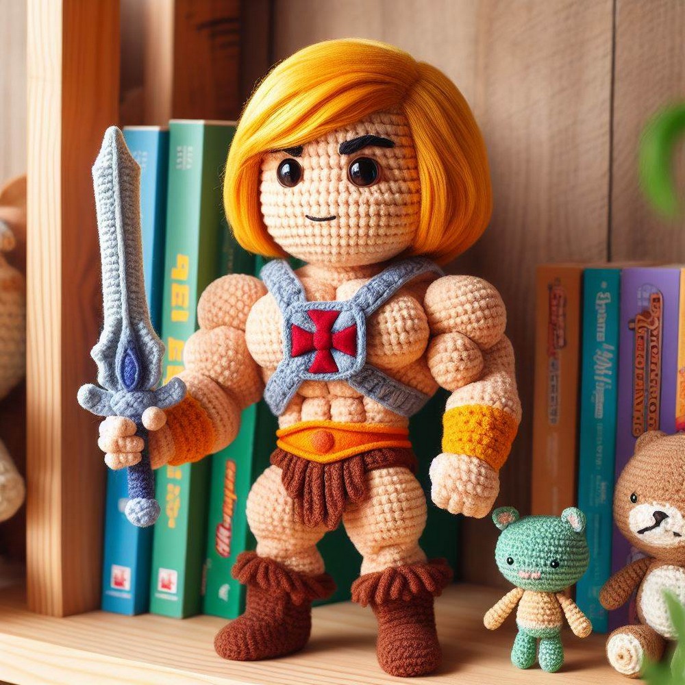 Crochet He-Man Amigurumi Idea - Yours Patterns