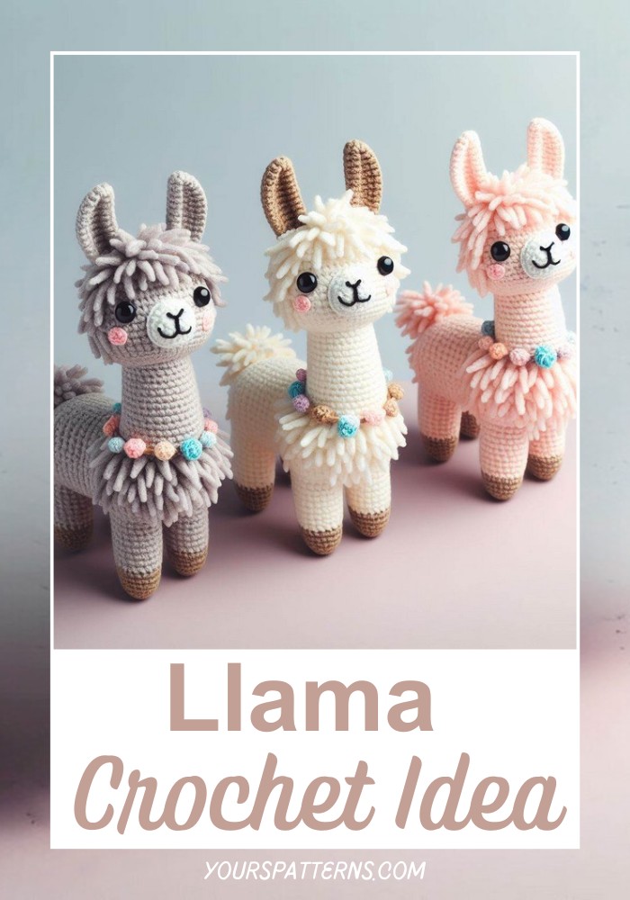 Crochet Lovable Llama Amigurumi Idea - Yours Patterns