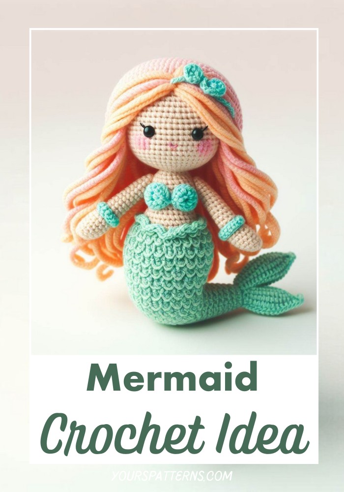Crochet Melly The Mermaid Amigurumi Pattern - Yours Patterns