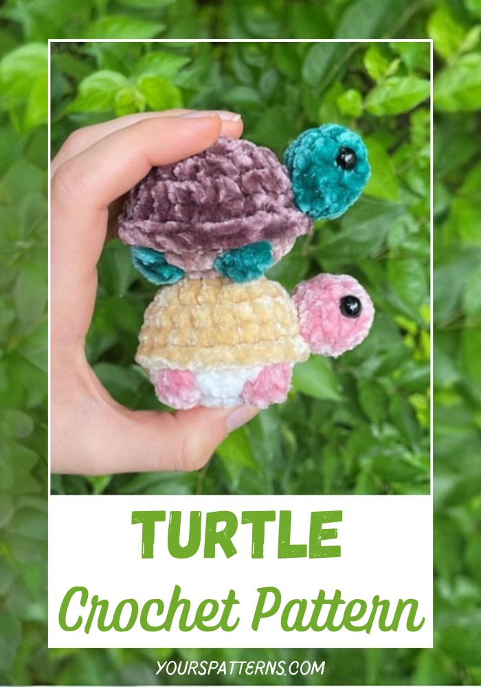 Free Crochet Mini Turtle Amigurumi Pattern - Yours Patterns