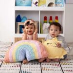 Free Crochet Rainbow Pillow Pattern Step By Step - Yours Patterns