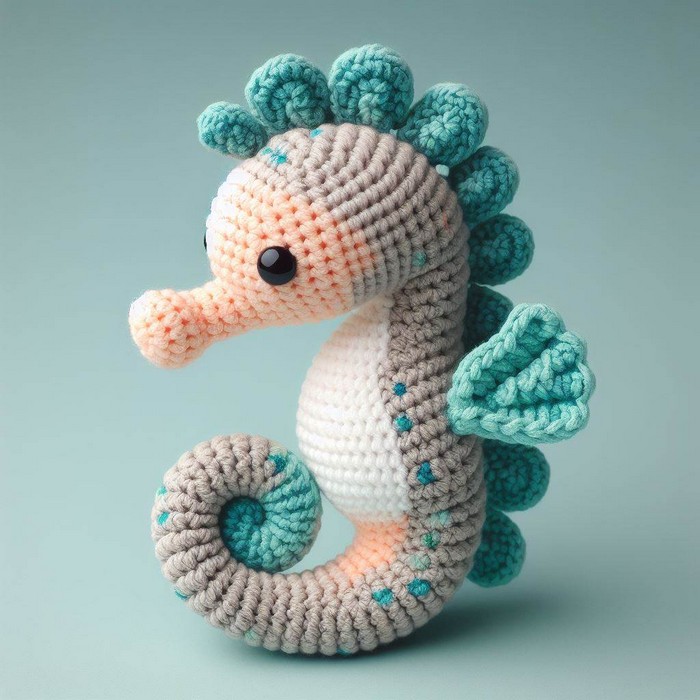 Crochet Snuggly Seahorse Amigurumi Pattern - Step By Step - Yours Patterns