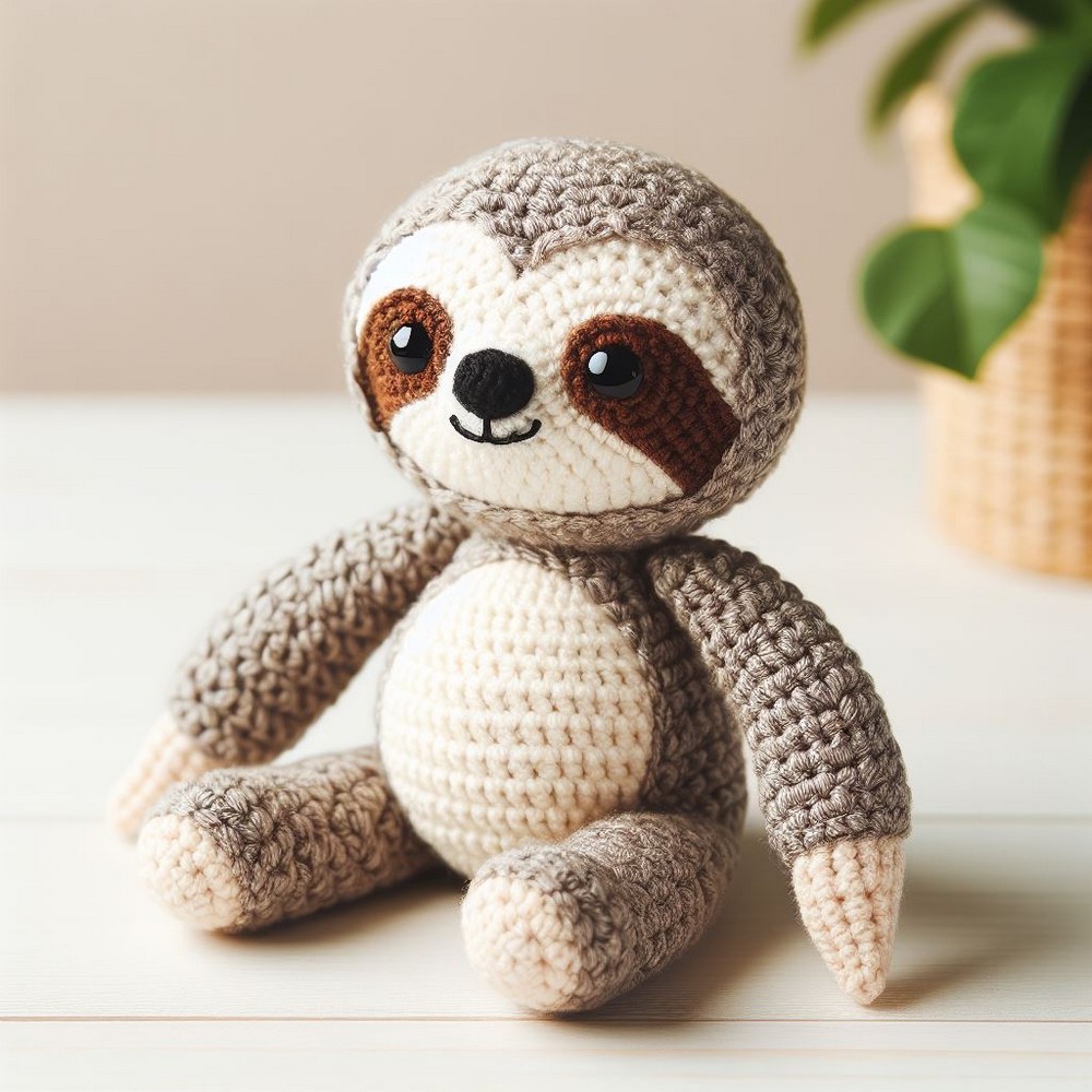 Crochet Snuggly Sloth Amigurumi Idea - Yours Patterns