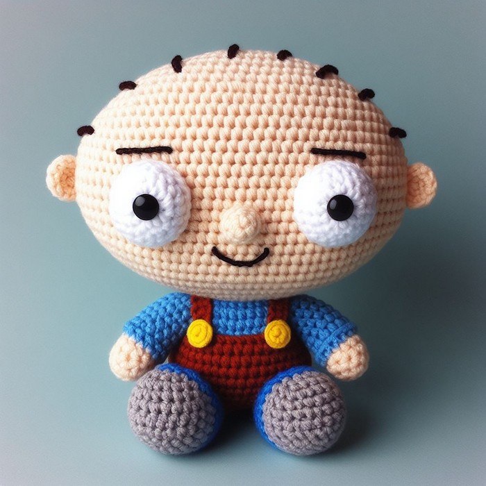 Crochet Stewie Griffin Amigurumi Idea - Yours Patterns