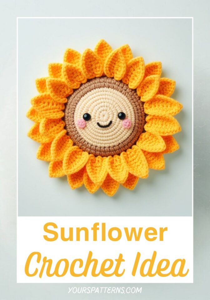 Crochet Sunny Sunflower Amigurumi Idea - Yours Patterns