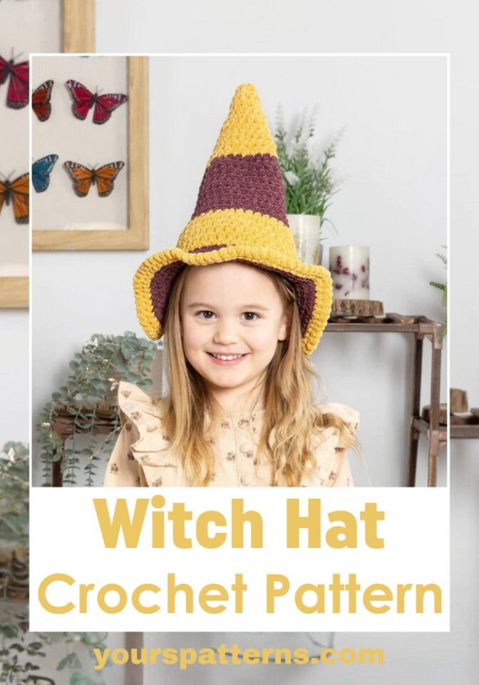 Crochet Magical Witch Hat Pattern For Halloween - Yours Patterns