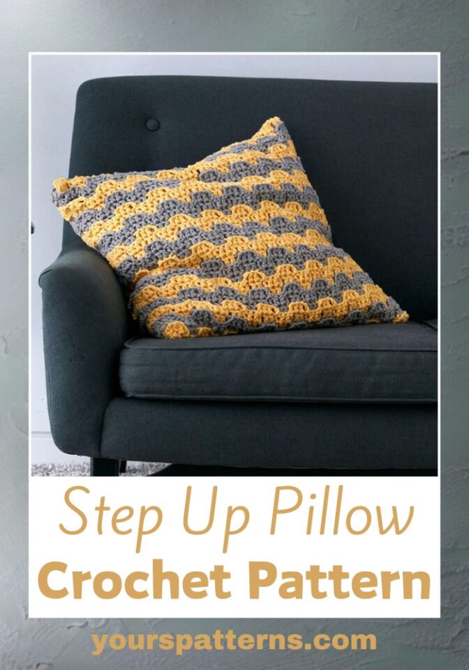 Free Crochet Step Up Pillow Pattern For Springs - Yours Patterns