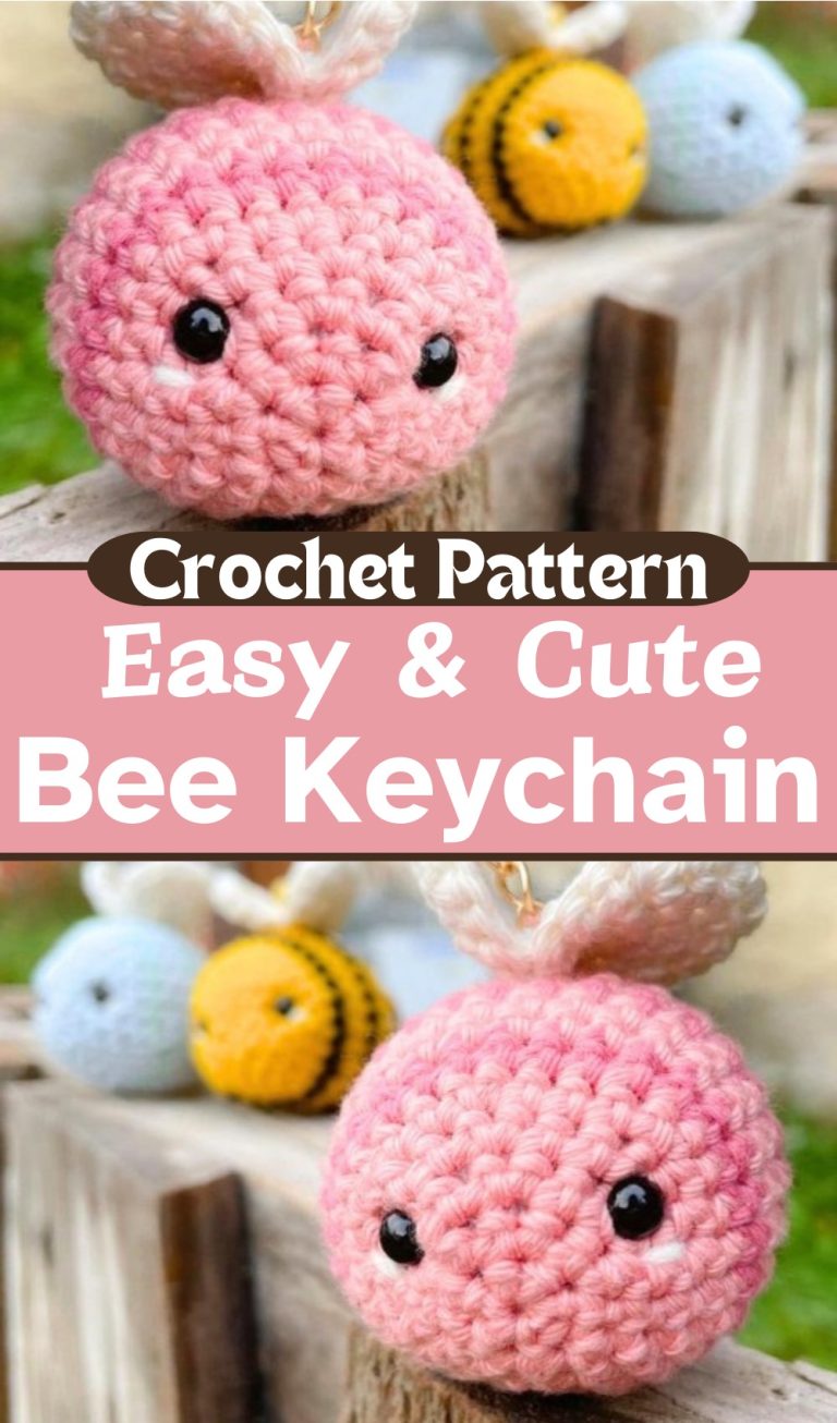 Crochet Bee Keychain Pattern - Yours Patterns