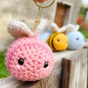 Crochet Bee Keychain Pattern - Yours Patterns