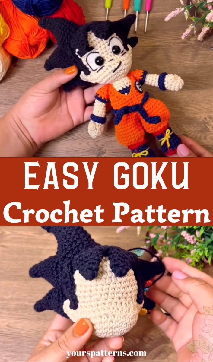 Cute Goku Amigurumi Crochet Patterns - Yours Patterns