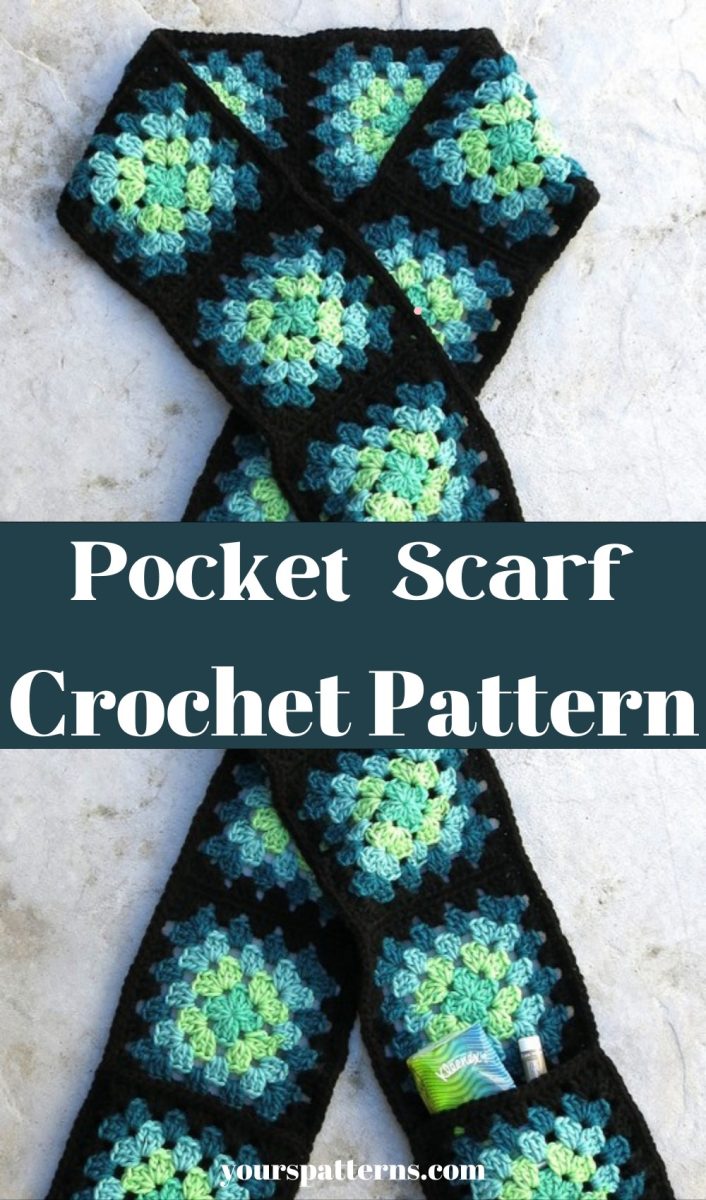 Pocket Scarf Crochet Patterns - Yours Patterns