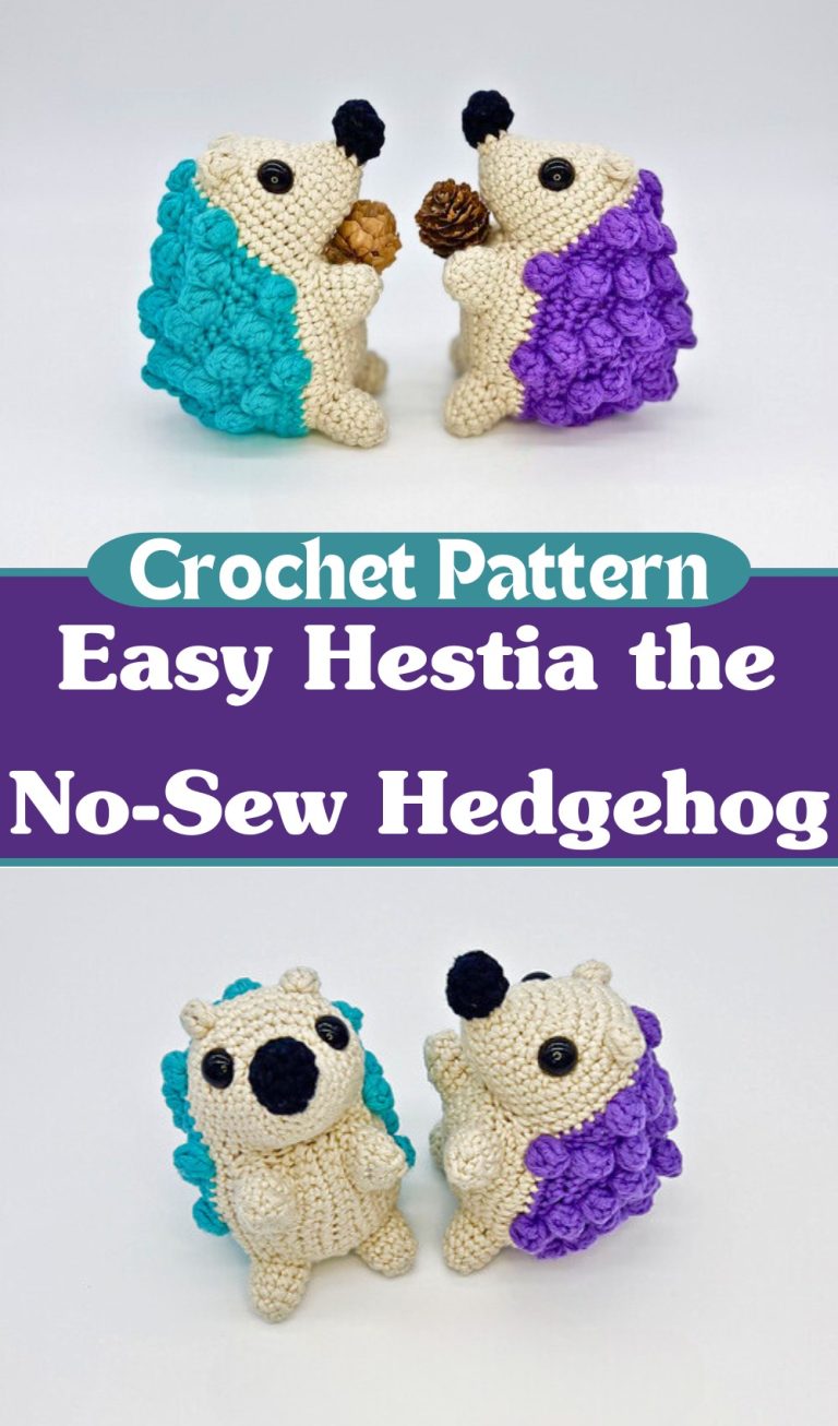 Crochet Hestia the No-Sew Hedgehog - Yours Patterns