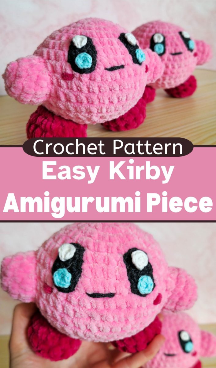 Crochet Kirby Amigurumi Piece - Yours Patterns