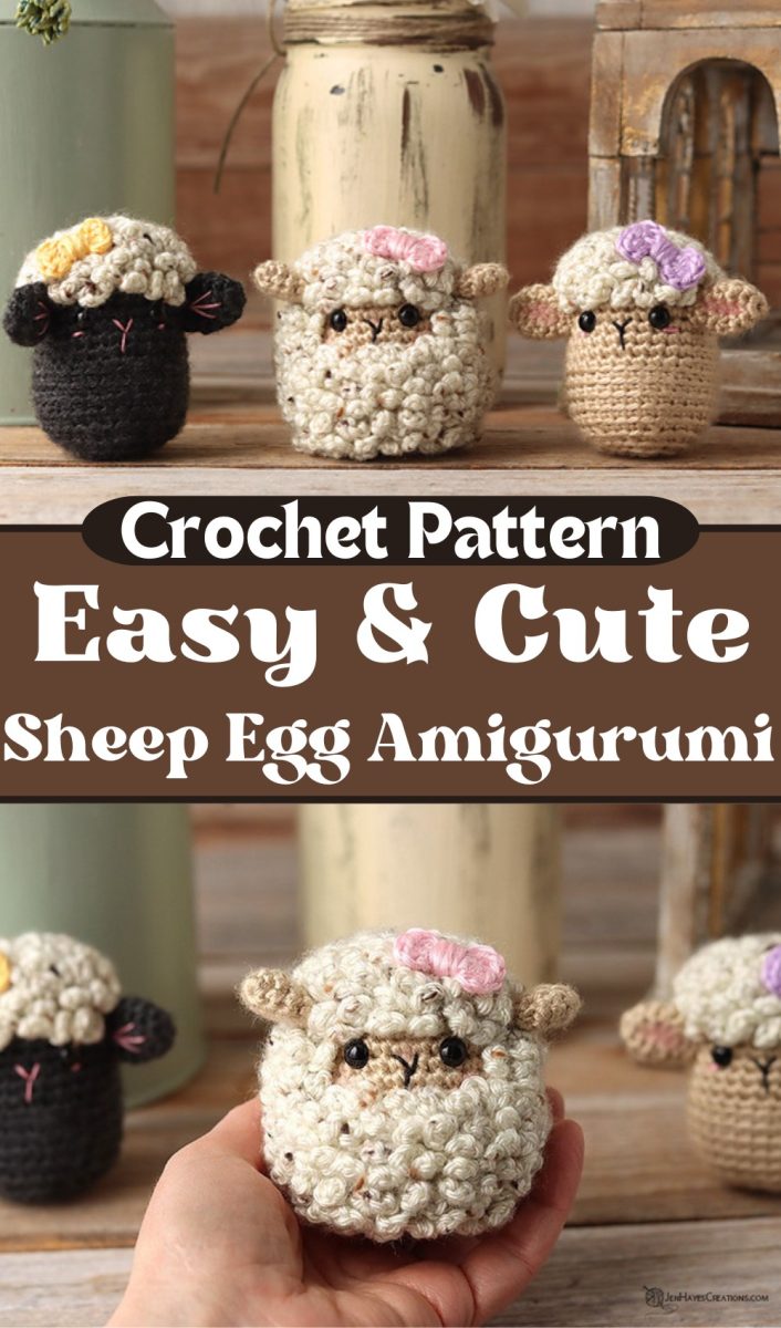Crochet Sheep Egg Pattern - Yours Patterns