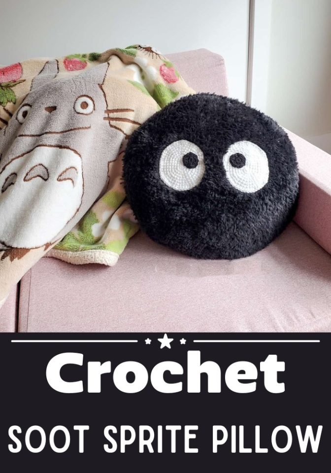 Crochet Soot Sprite Amigurumi Pillow - Yours Patterns