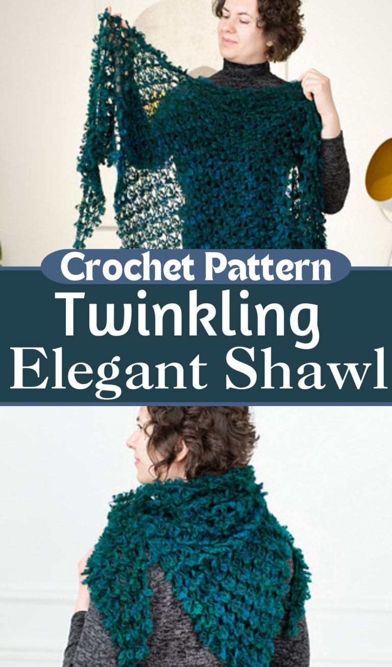 Crochet Twinkling Shawl - Elegant & Airy - Yours Patterns