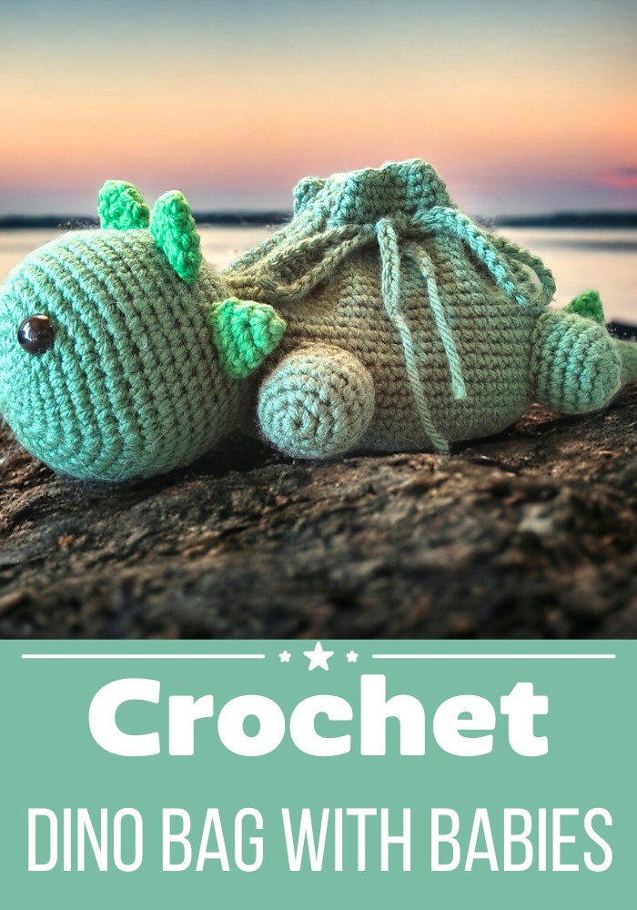 Crochet Dino Bag With Babies - Yours Patterns