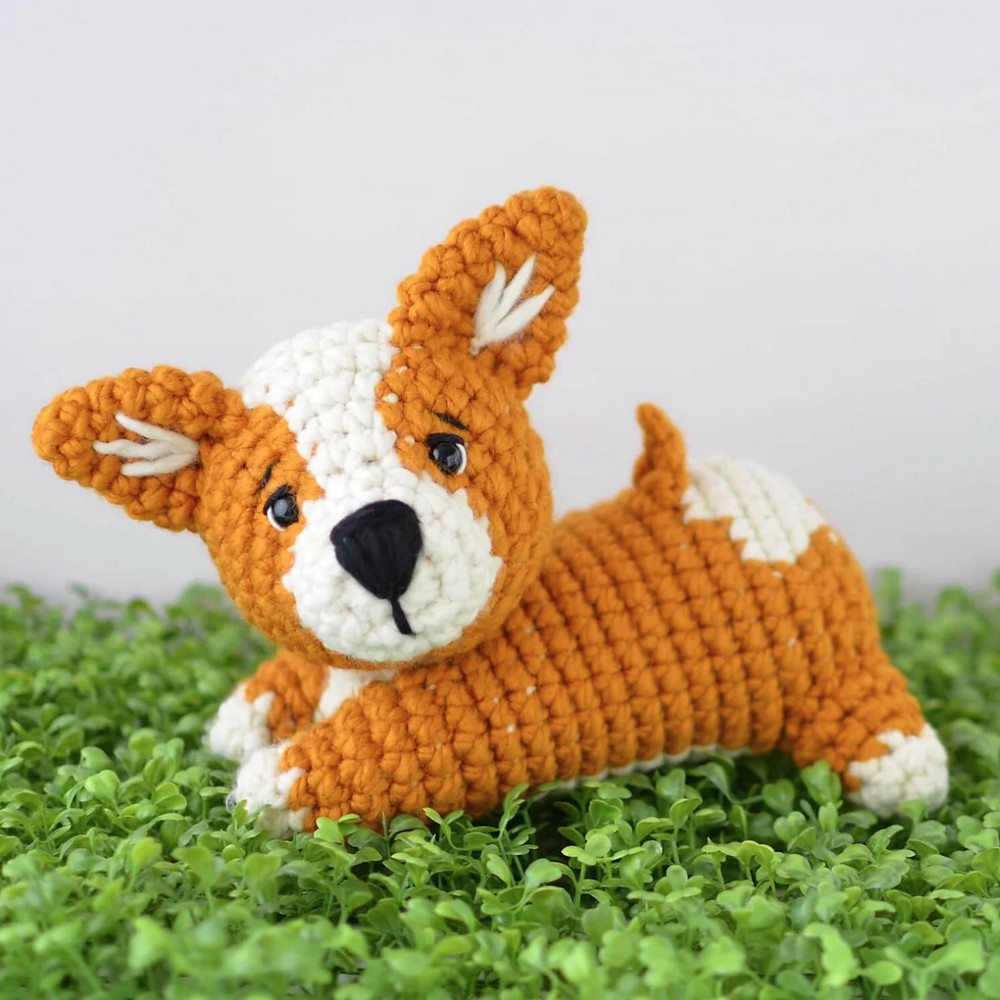 Crochet Baby Corgi Dog Pattern - Yours Patterns