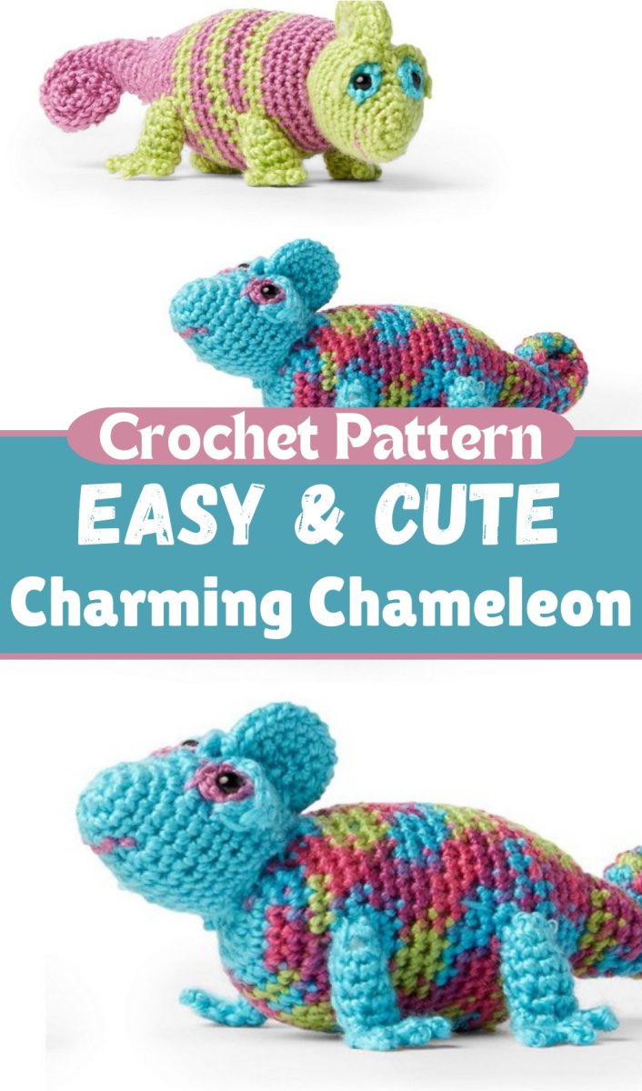 Crochet Charming Chameleon Amigurumi Pattern - Yours Patterns
