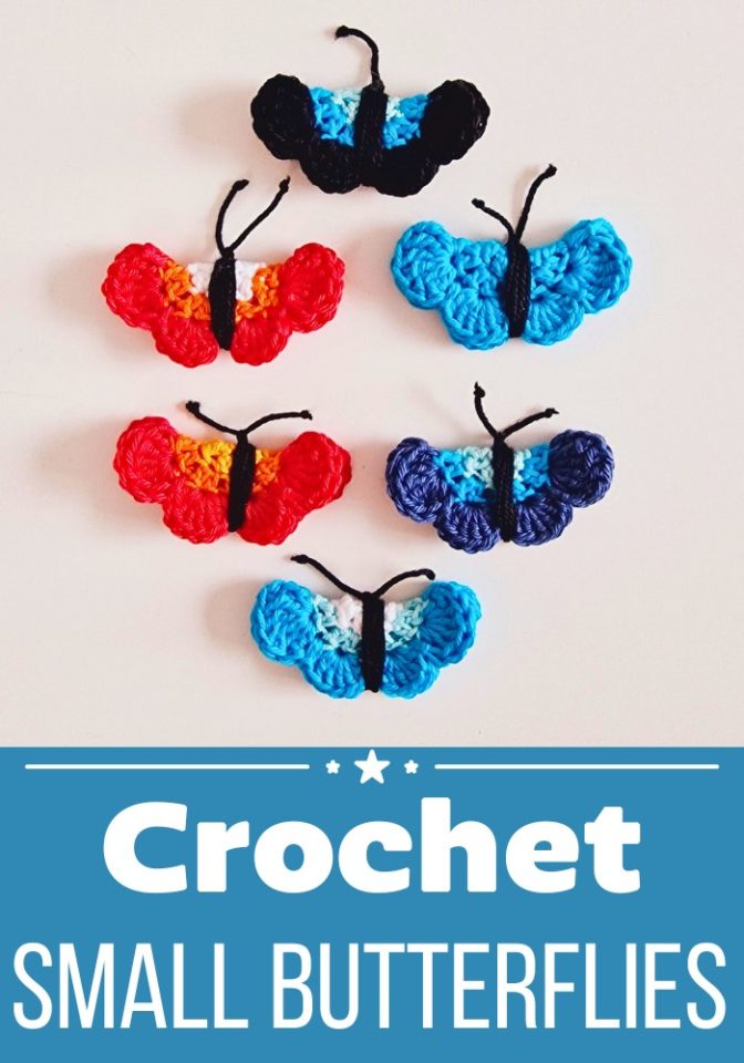 Crochet Cute Small Butterflies Pattern - Yours Patterns