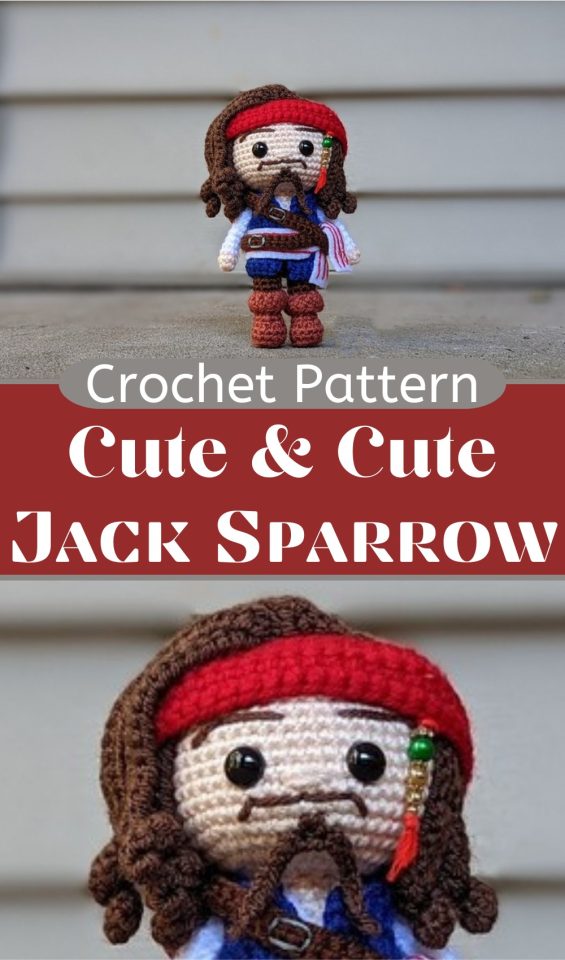 Crochet Jack Sparrow Amigurumi - Yours Patterns
