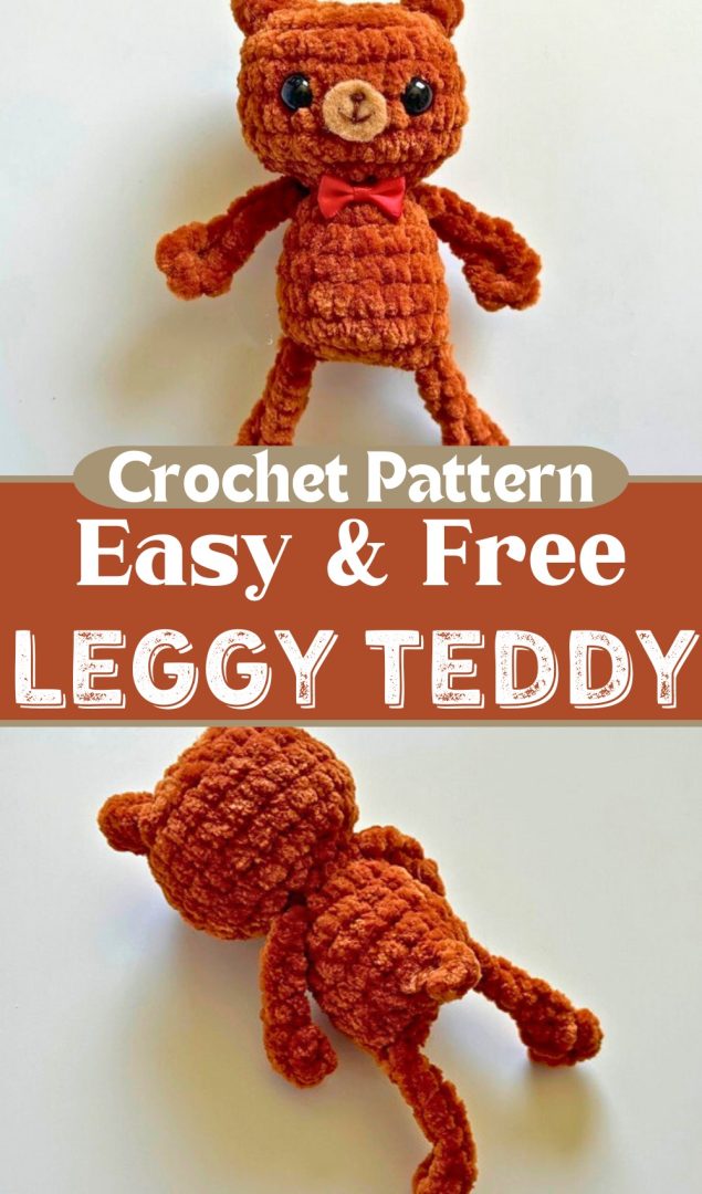Crochet Leggy Teddy Pattern - Yours Patterns