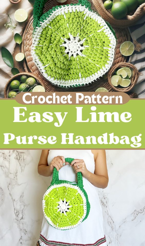 Crochet Lime Purse Handbag - Yours Patterns