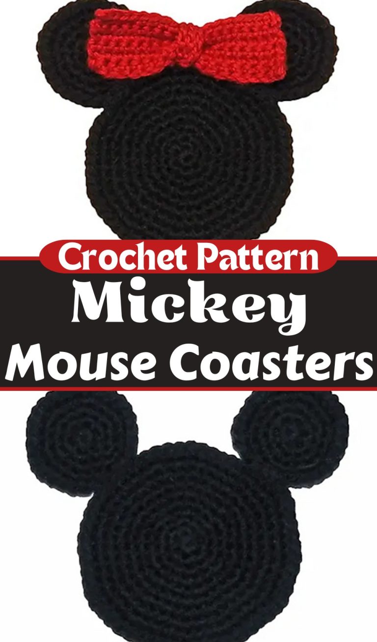 Crochet Mickey Mouse Coasters - Yours Patterns