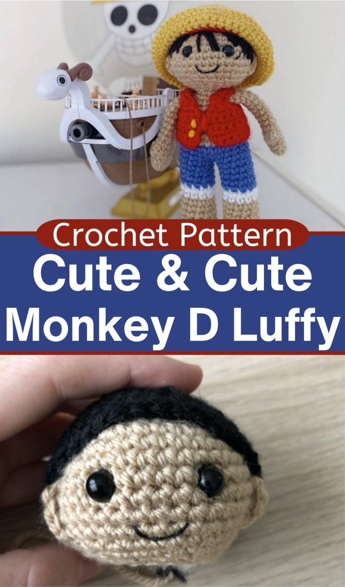 Crochet Monkey D Luffy Amigurumi - Yours Patterns