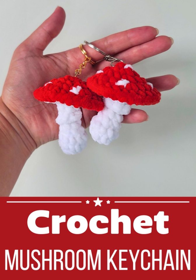 Crochet Mushroom Keychain Pattern - Yours Patterns