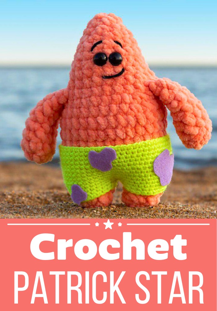 Crochet Patrick Star Amigurumi Pattern - Yours Patterns