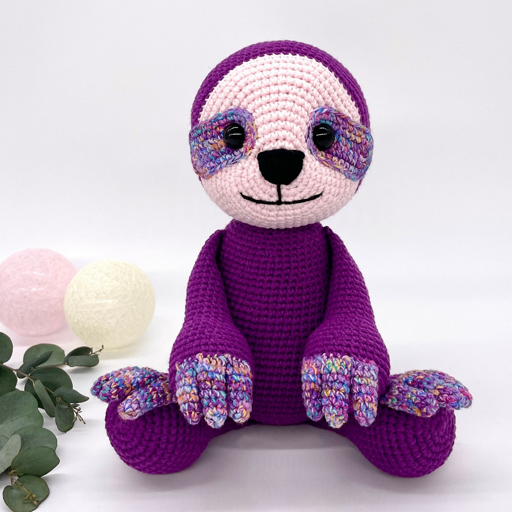 Crochet Snuggly Sloth Amigurumi Pattern - Yours Patterns