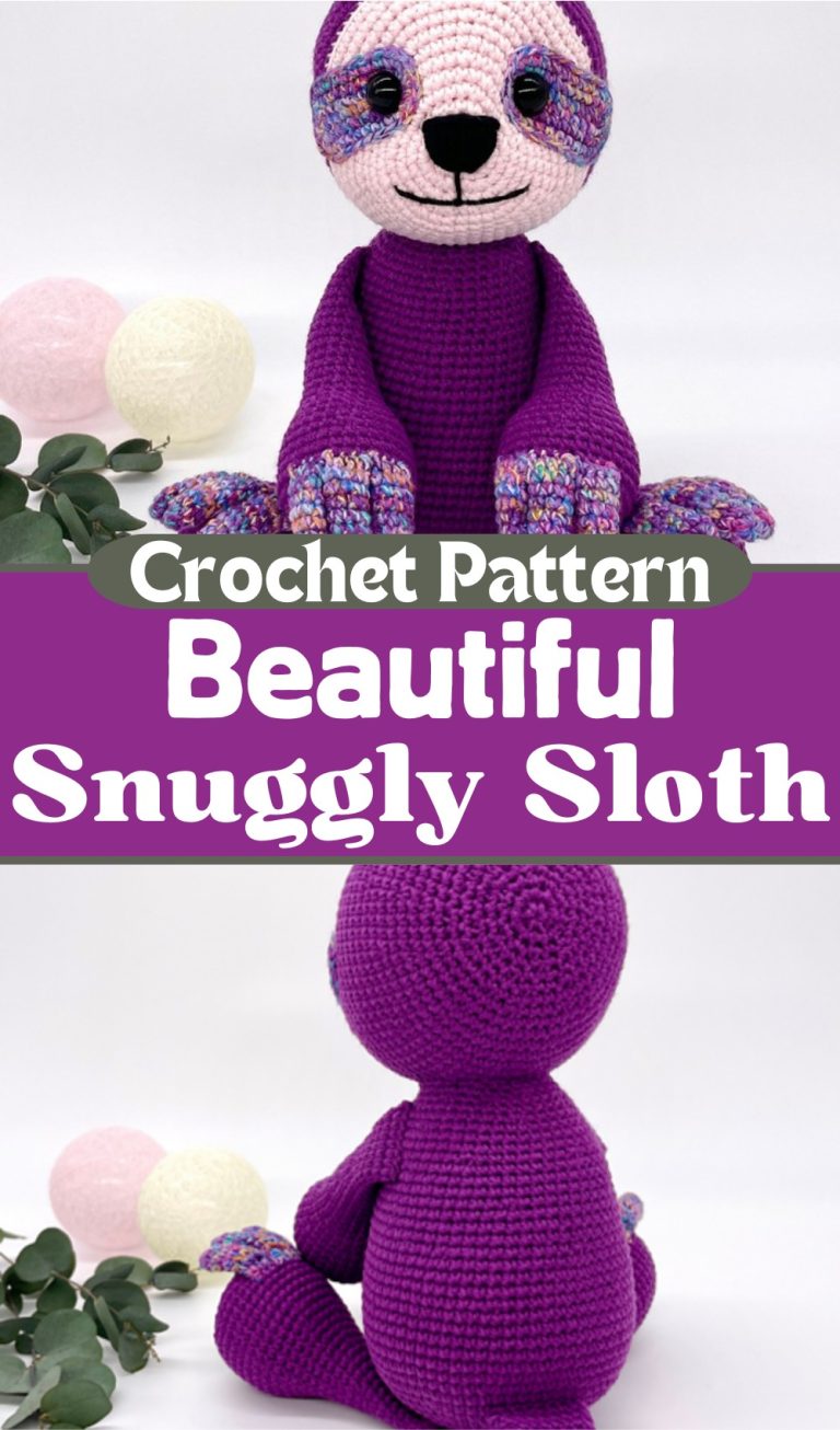 Crochet Snuggly Sloth Amigurumi Pattern - Yours Patterns
