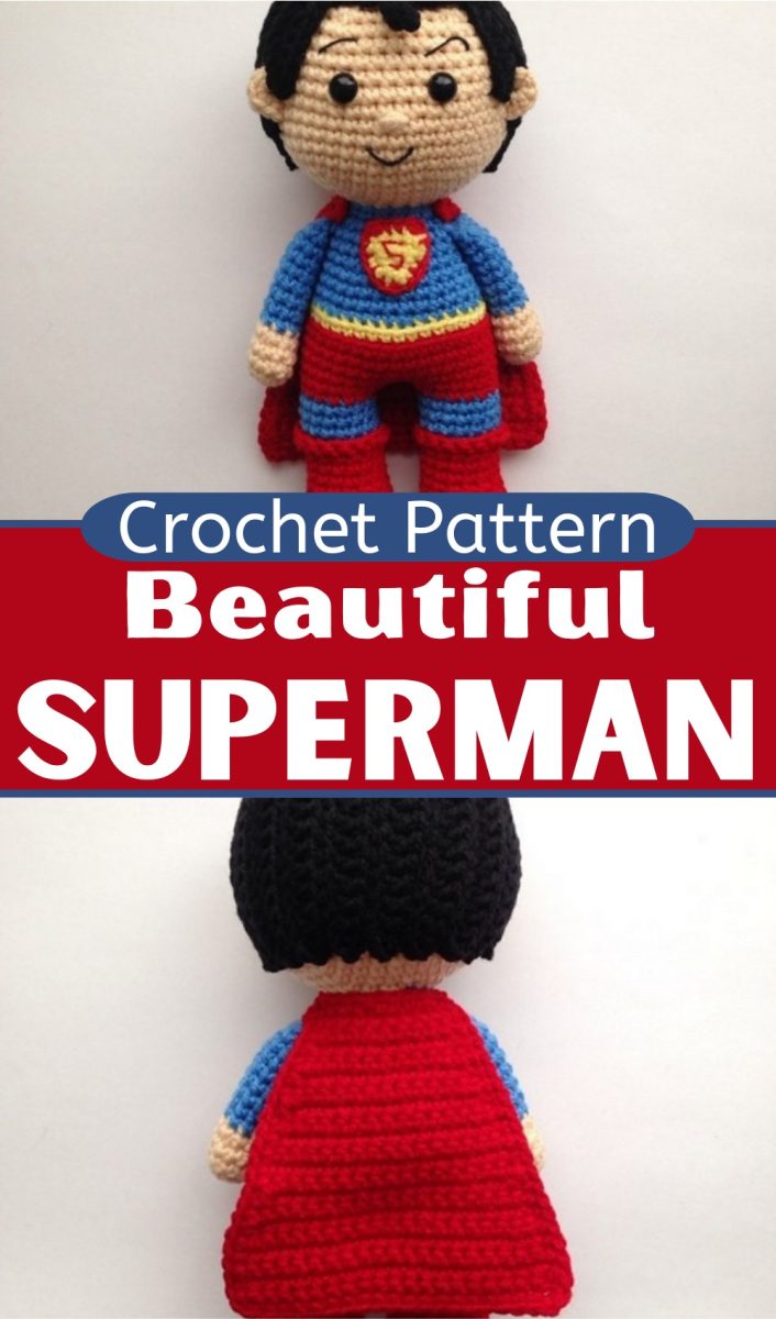 Crochet Superman Amigurumi Pattern - Yours Patterns