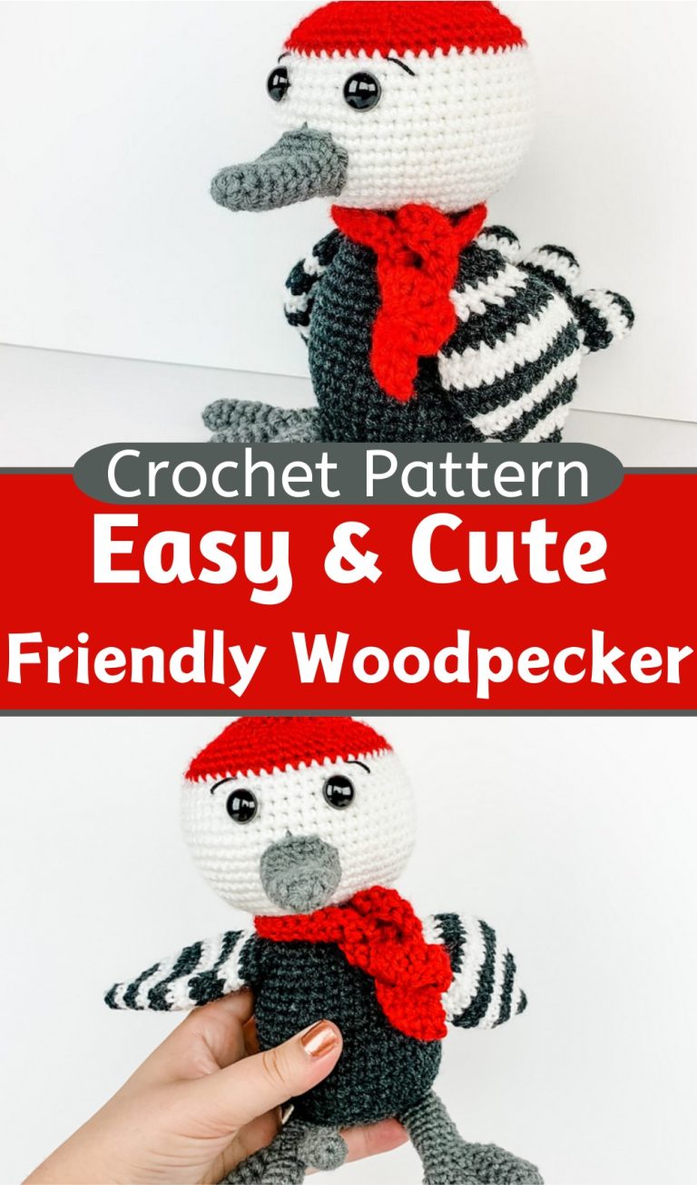 Crochet The Friendly Woodpecker Amigurumi Pattern - Yours Patterns